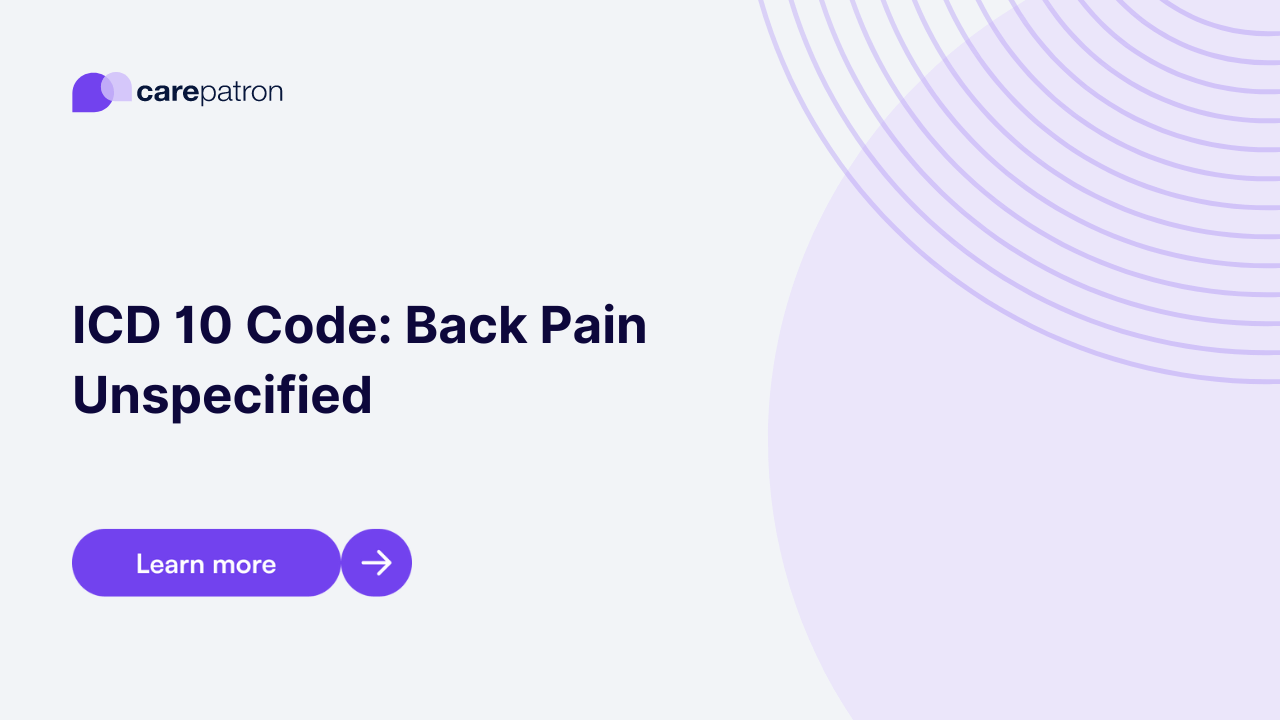 Back Pain Unspecified ICD 10 CM Codes 2023